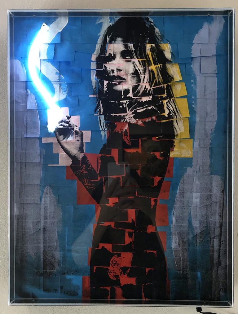 Ardan Özmenoğlu09 - Smoking Kills - Bleu En vente sur 1stDibs