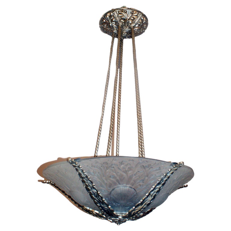 Ardeco Vintage Suspended Lighting, Signed Muller For Sale at 1stDibs