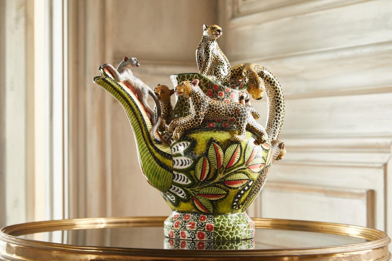 Ardmore Ceramic Leopard Teapot For Sale at 1stDibs