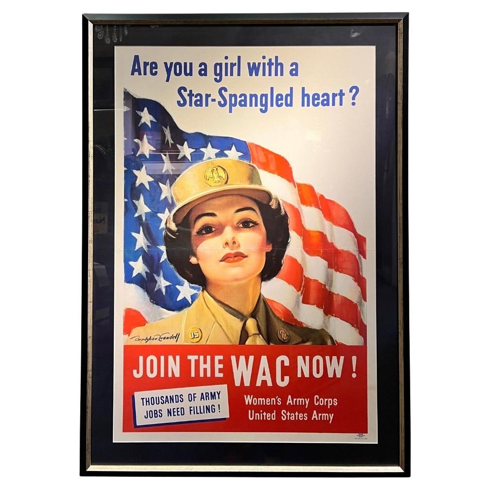 World War I Recruitment Poster, "Come Across Now" by Lloyd Myers, circa ...