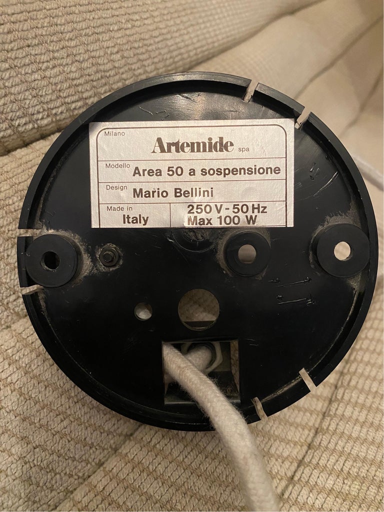 Area 50 Adjustable Pendant by Mario Bellini for Artemide, Italy 1974 ...