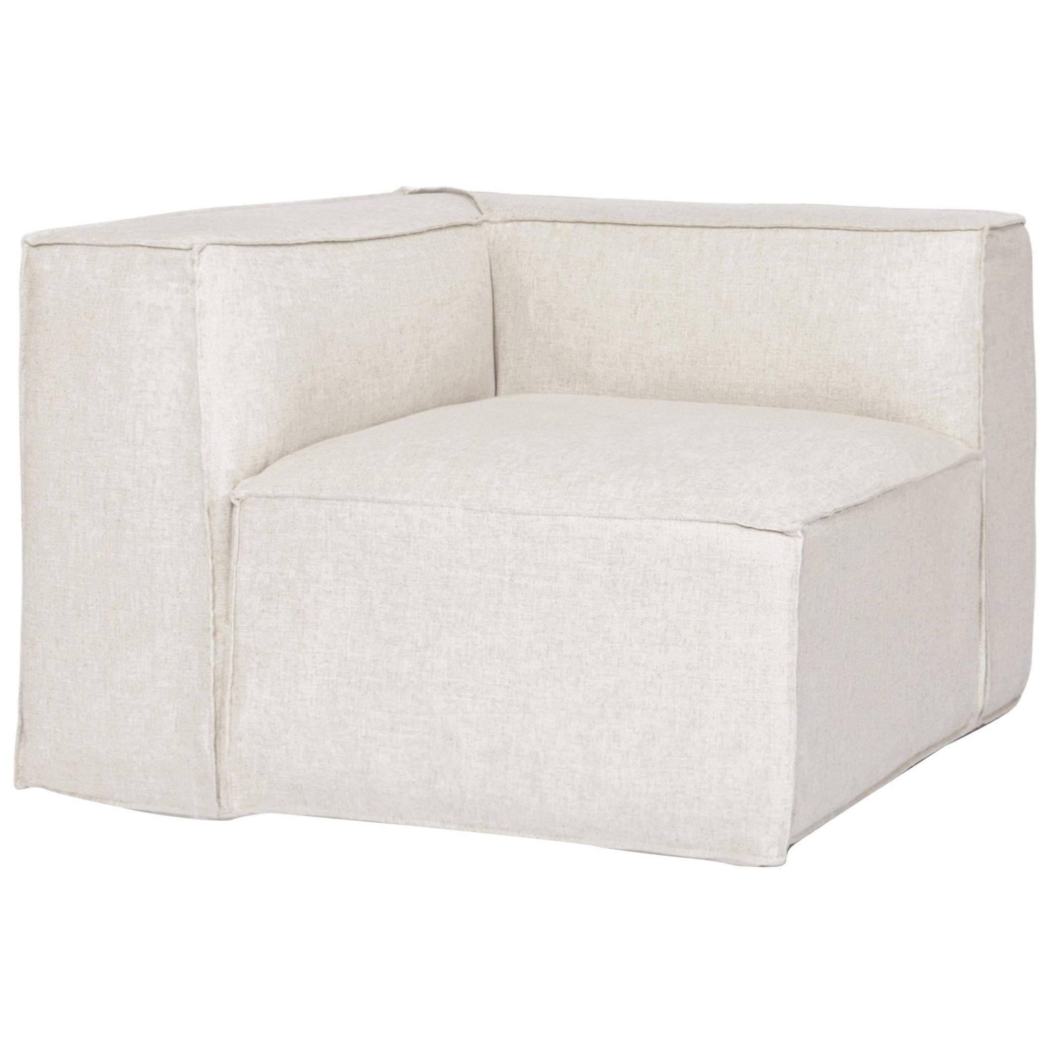 Extra Large Sofa Set in Linen Color Fabric Upholstery For Sale at 1stDibs