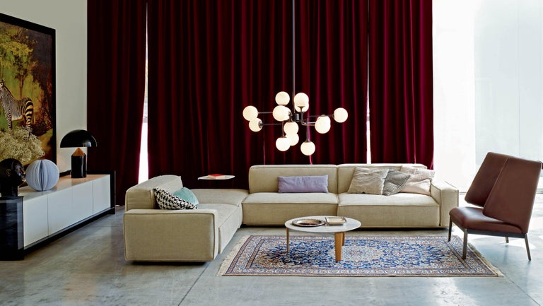 Arflex Hug Armchair High Backrest in Giada Leather by Claesson Koivisto ...