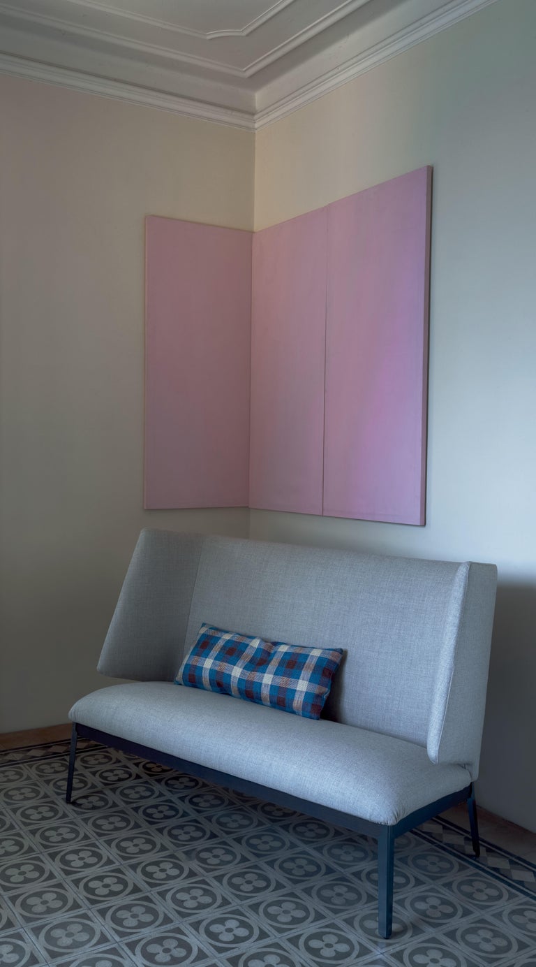 Arflex Hug Love Seat high back and armrest in Perla Leather by Roberto ...