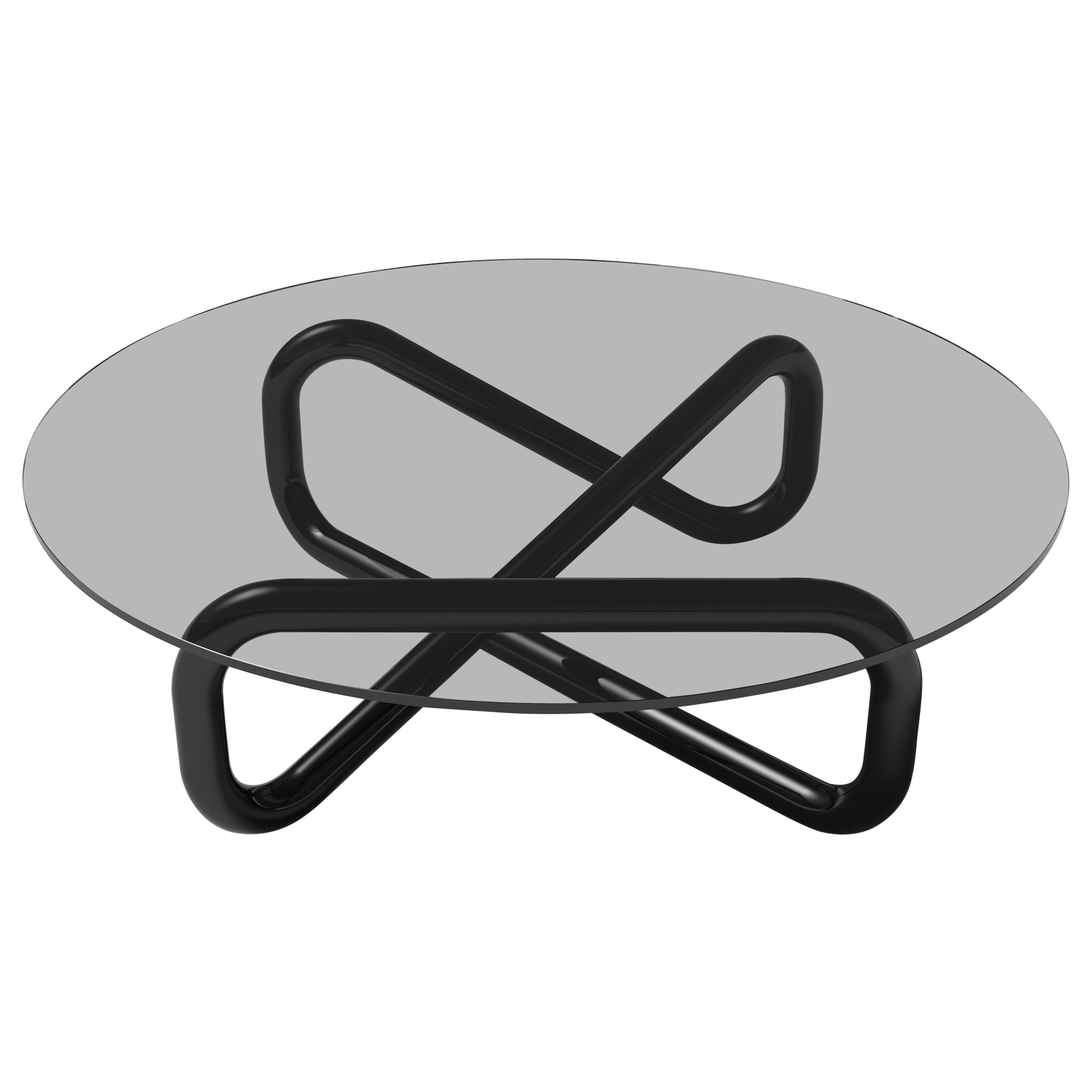 Arflex Infinity 130cm Small Table in Fume Glass by Claesson Koivisto ...