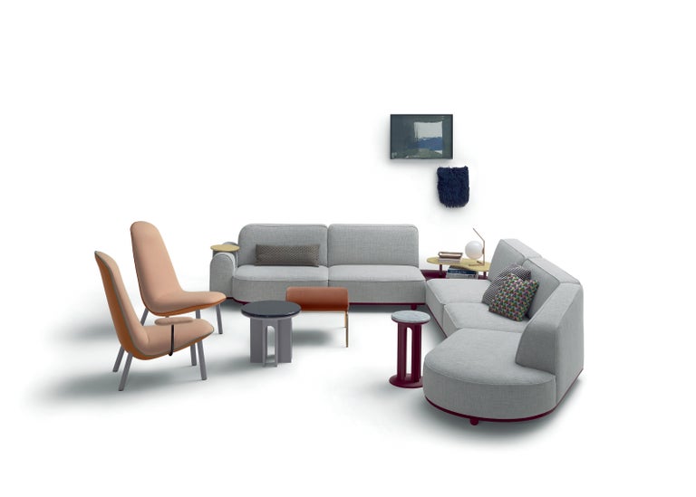 Arflex Leafo Chair in Hero Fabric with Black Stained Wood Base by Jaime ...