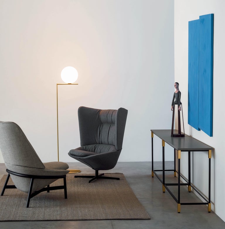 Arflex Match Console Table with Marble Top and Metal Legs by Bernhardt ...