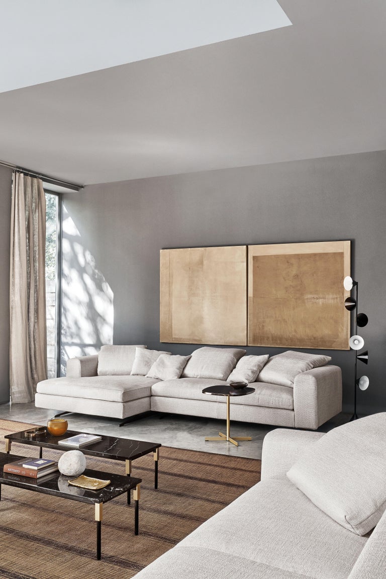 Arflex Match Small Table in Quarzite Silver Marble by Bernhardt and ...