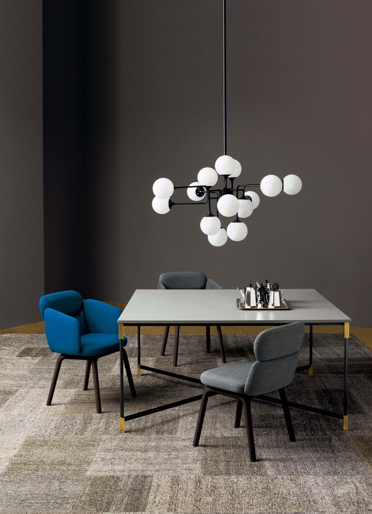 Arflex Match Small Table in Quarzite Silver Marble by Bernhardt and ...