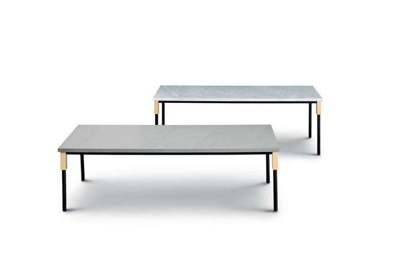 Arflex Match Small Table in Quarzite Silver Marble by Bernhardt and ...