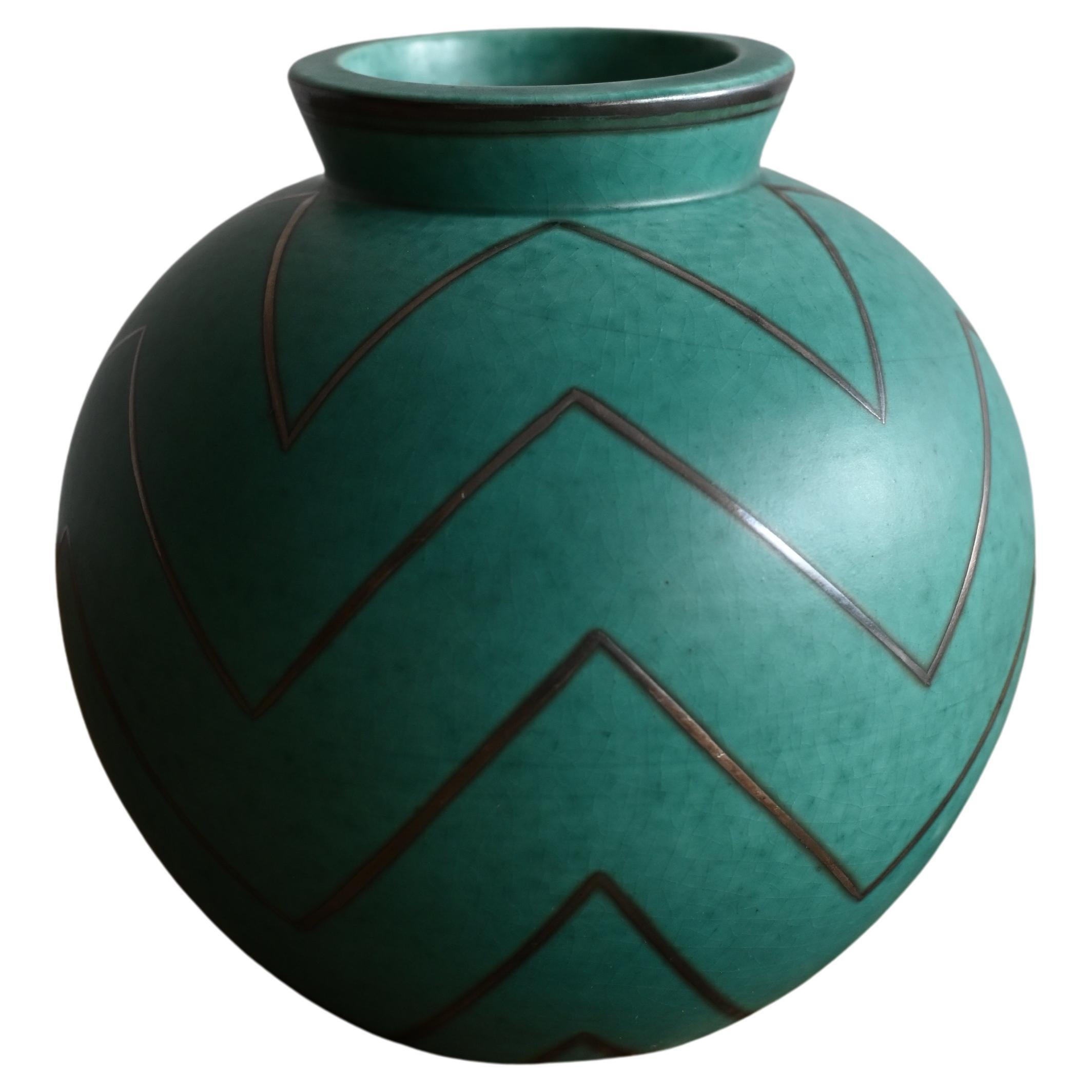 Wilhelm Kåge for Gustavsberg, 'The Argenta Series, ' Vase, Sweden ...
