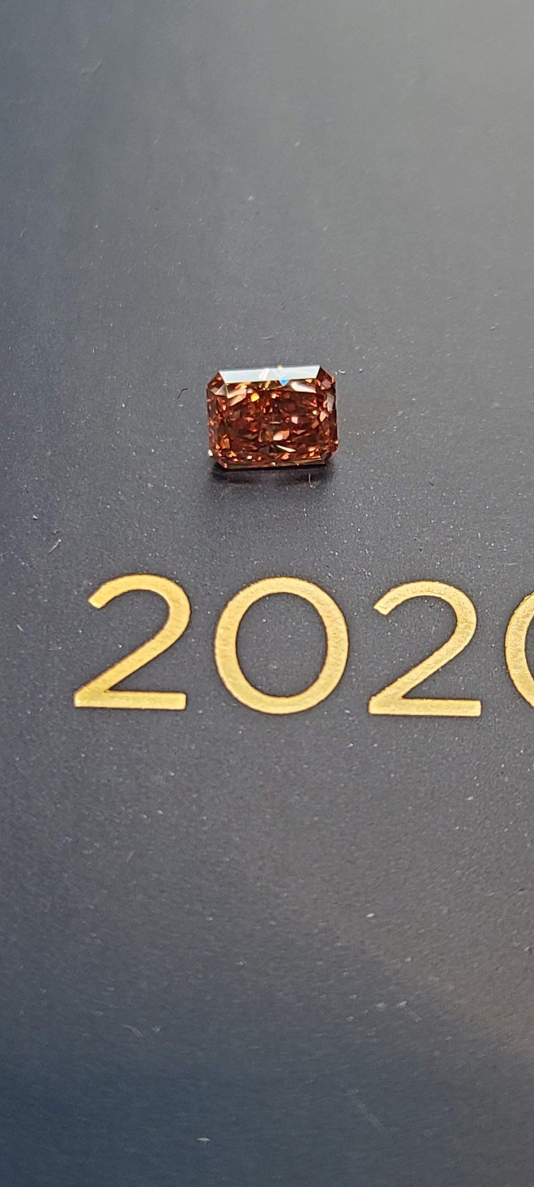 Fancy Deep Orangy Pink Diamond Ring Argyle 389197 and GIA 2215082302 ...