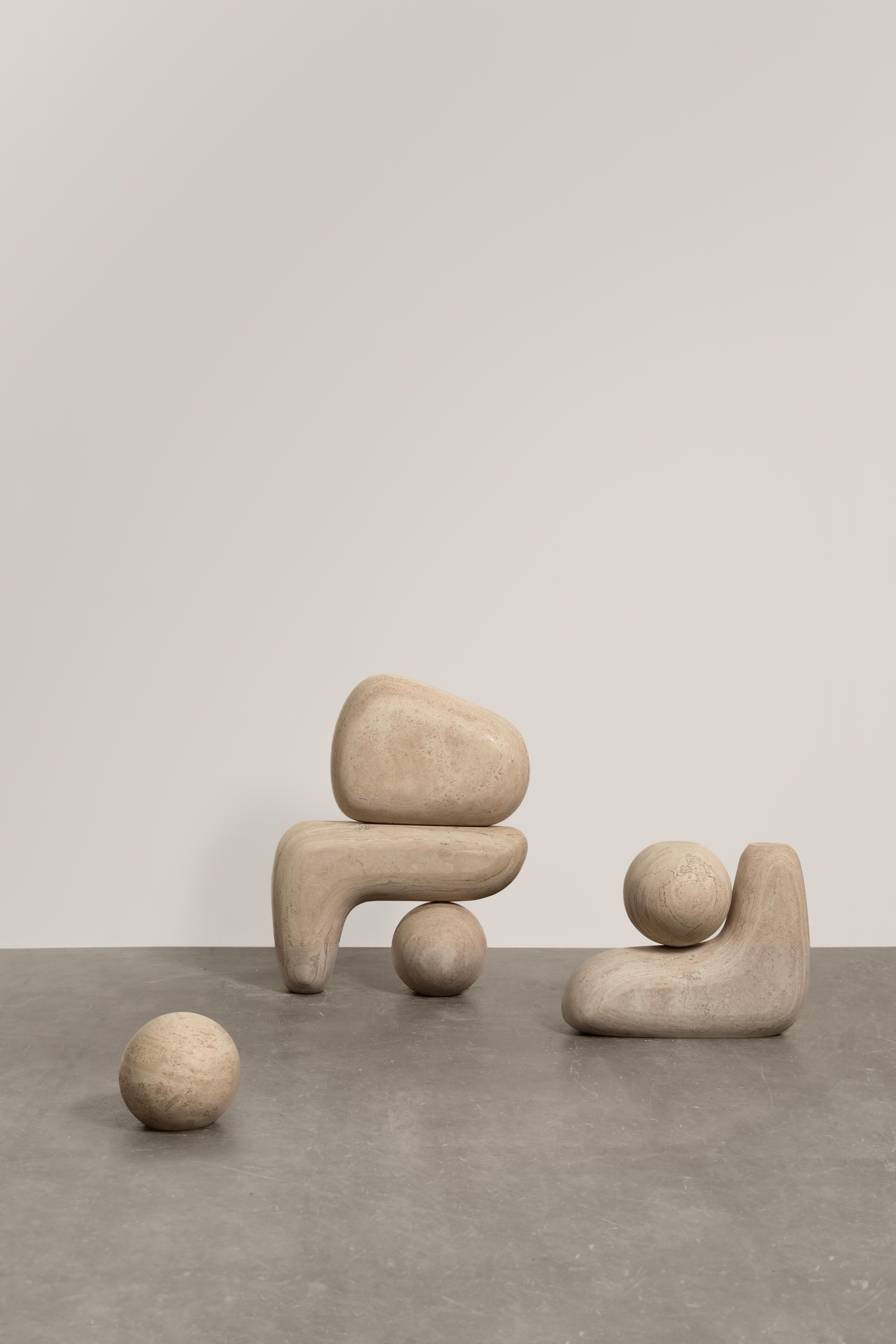 ARIA DECOMPOSITION, Travertine Marble Sculpture by Rebeca Cors For Sale ...