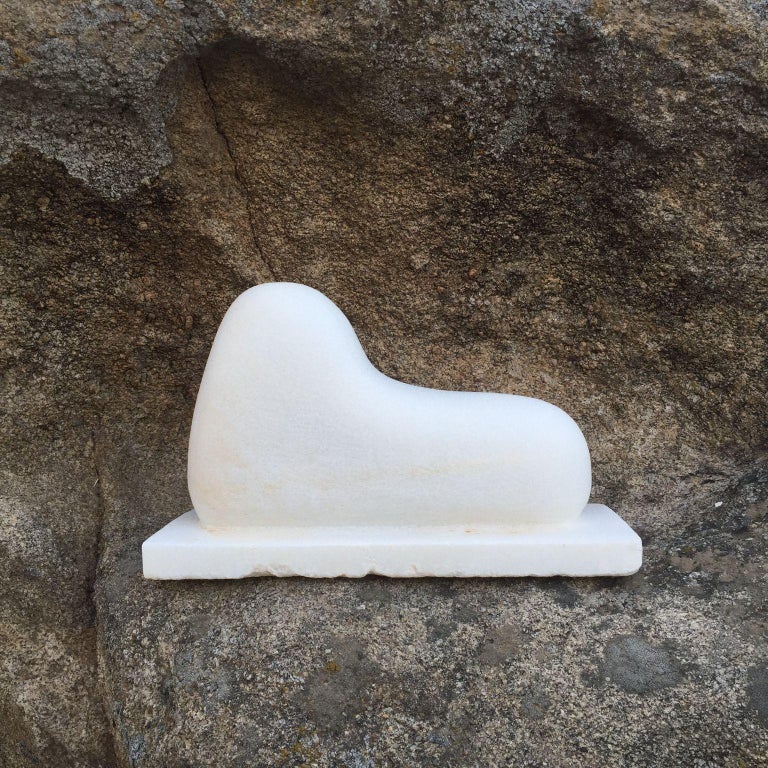 Aries Hand Carved Marble Sculpture by Tom Von Kaenel For Sale at 1stDibs