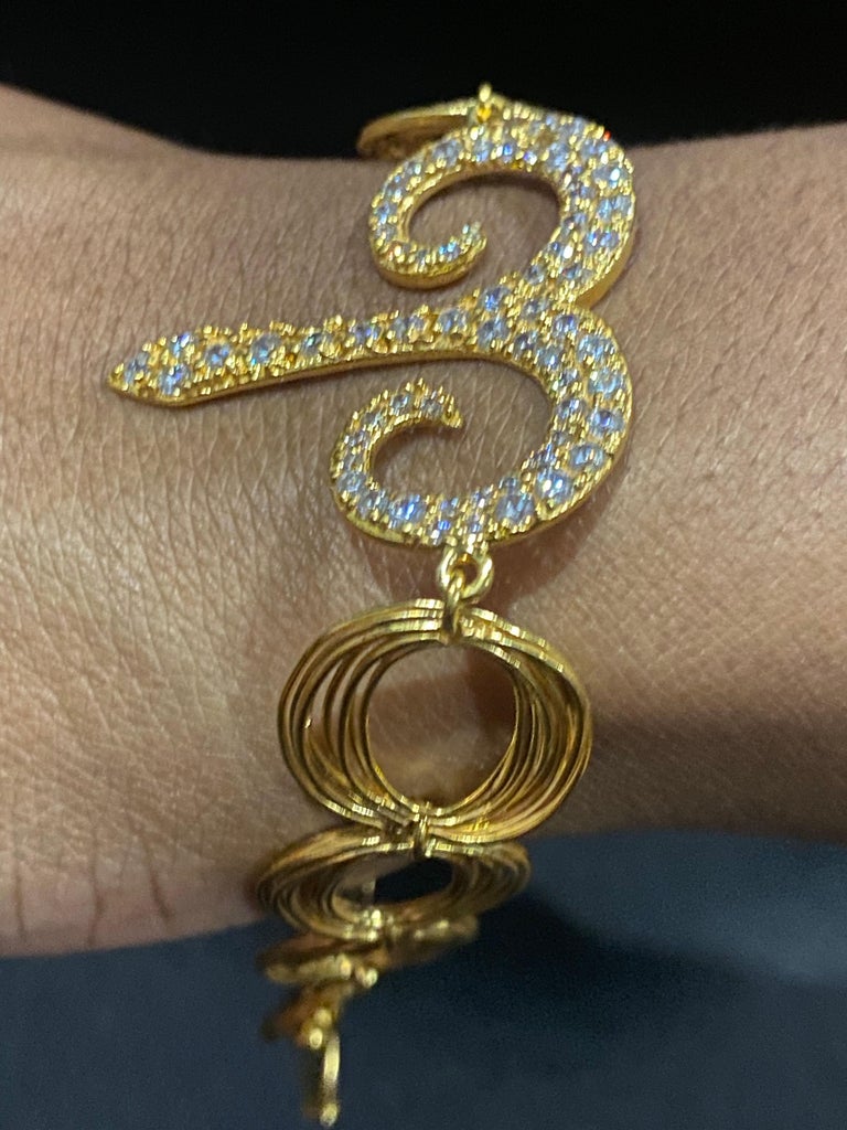 Twin Elegance Aries Zodiac Tibisiri Bracelet For Sale at 1stDibs