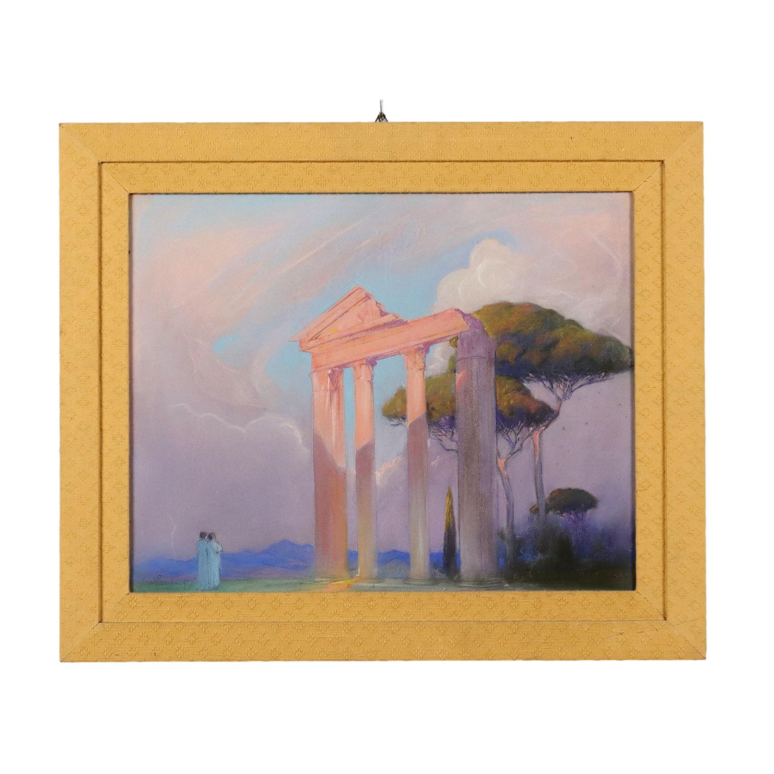 Arild Rosenkrantz - Glimpse of Ruined Temple, XXth century at 1stDibs ...
