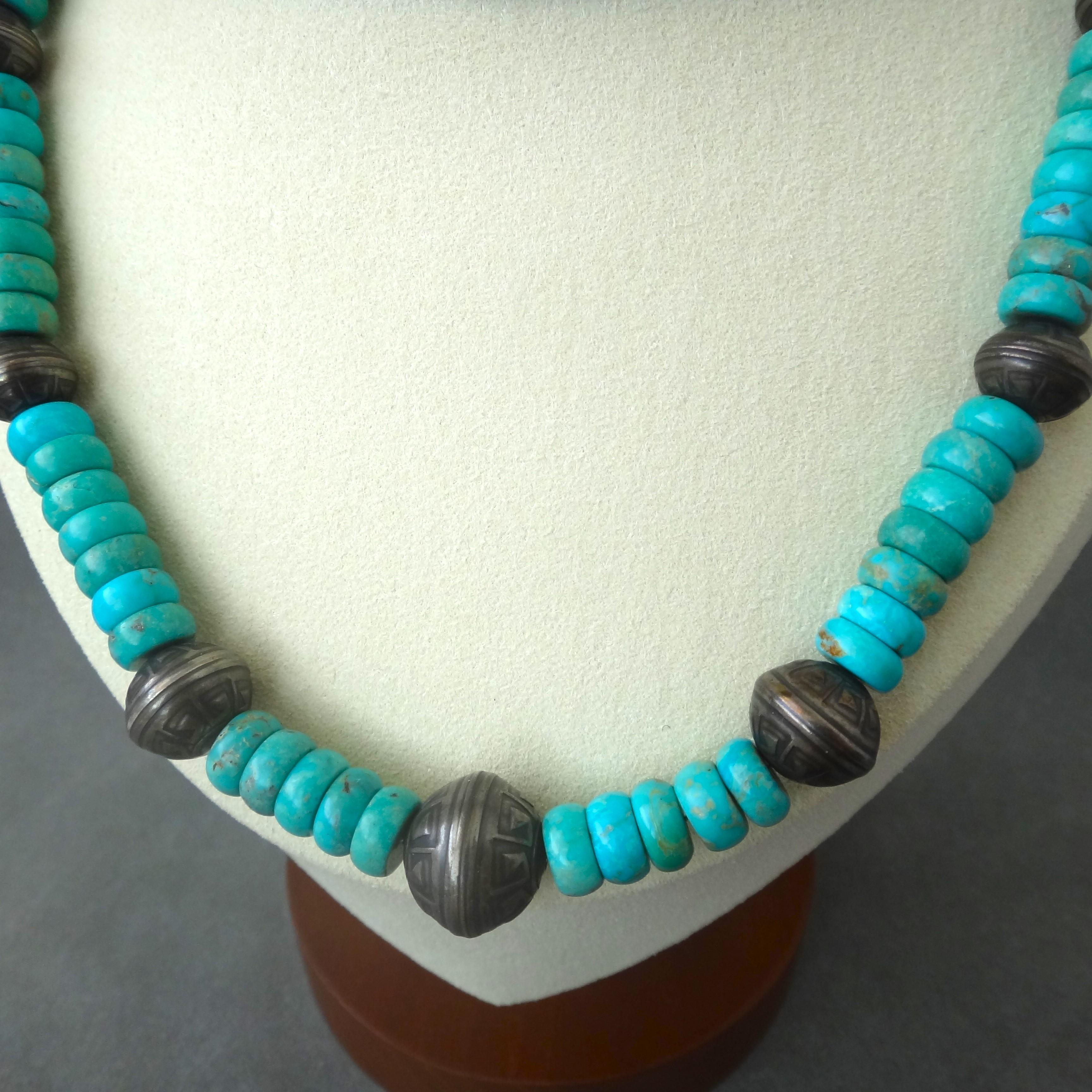 Arizona Turquoise Necklace For Sale at 1stDibs