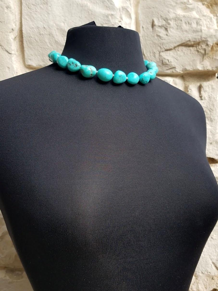 Arizona Turquoise Necklace For Sale at 1stDibs | arizona turquoise ...