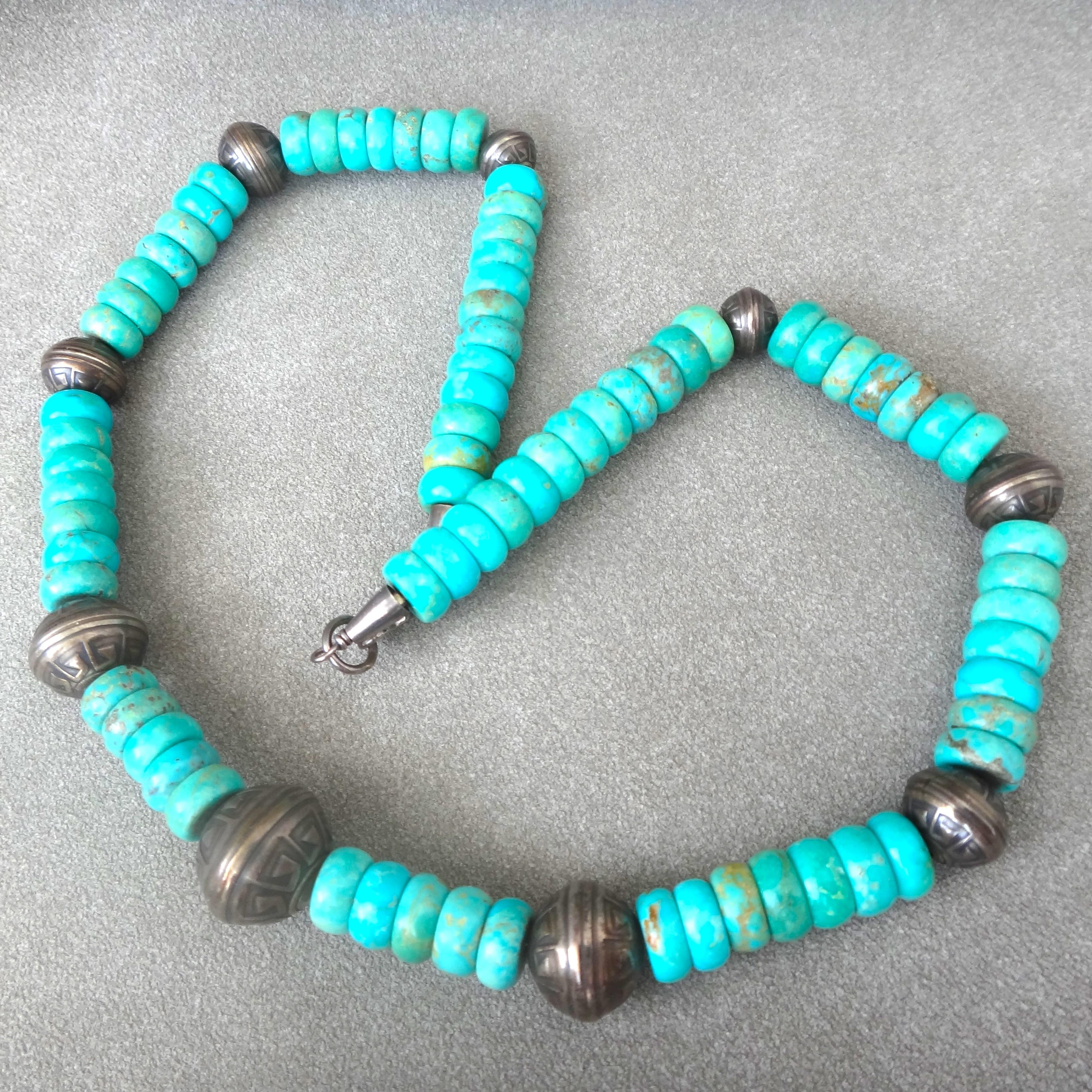 Arizona Turquoise Necklace For Sale at 1stDibs
