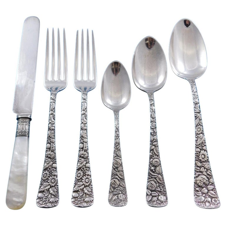 Arlington by Towle Sterling Silver Flatware Set Service 50 Pieces Multi ...
