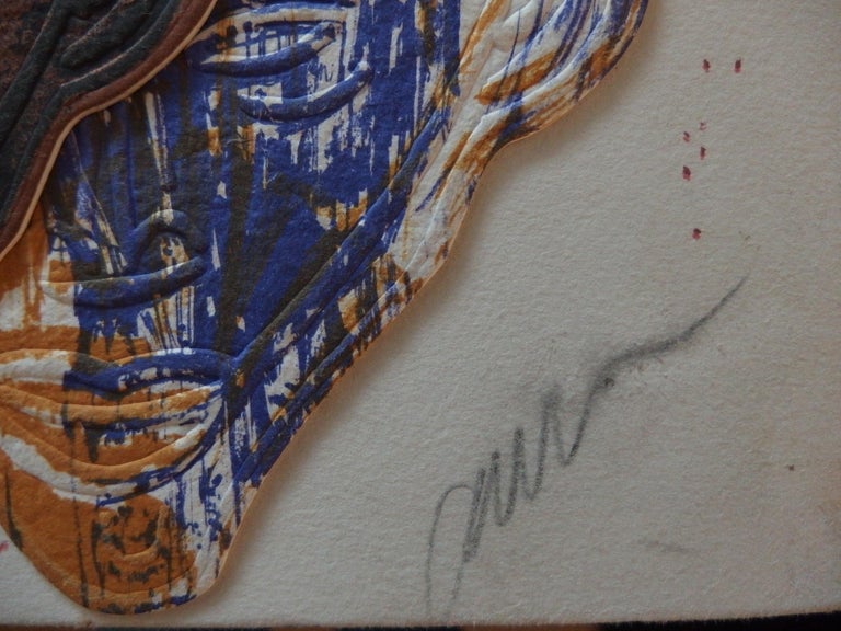 Arman - Accumulation of African Masks - Original Handsigned Collage For ...
