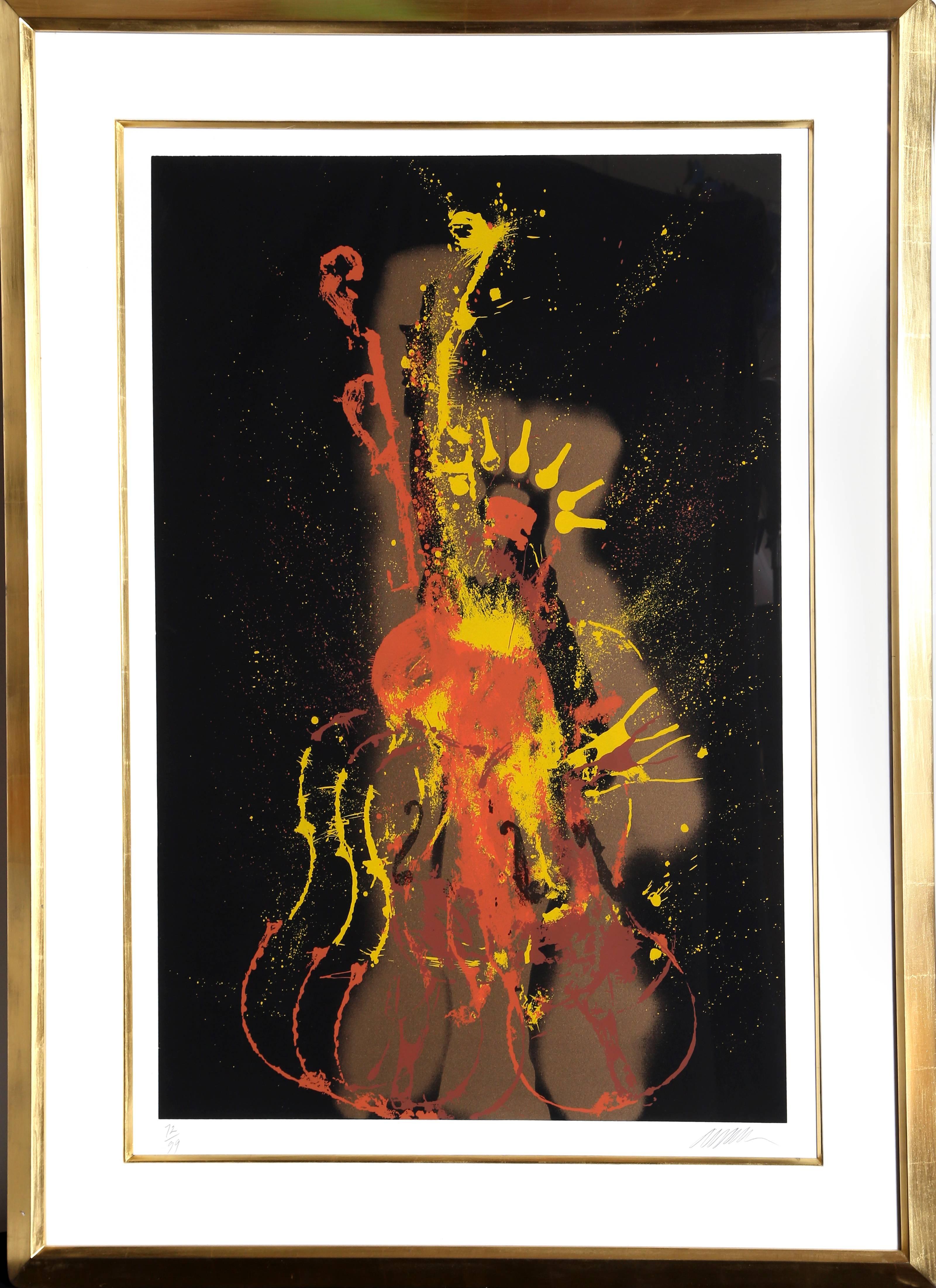 Arman - Violin Scrolls, Etching by Arman For Sale at 1stDibs
