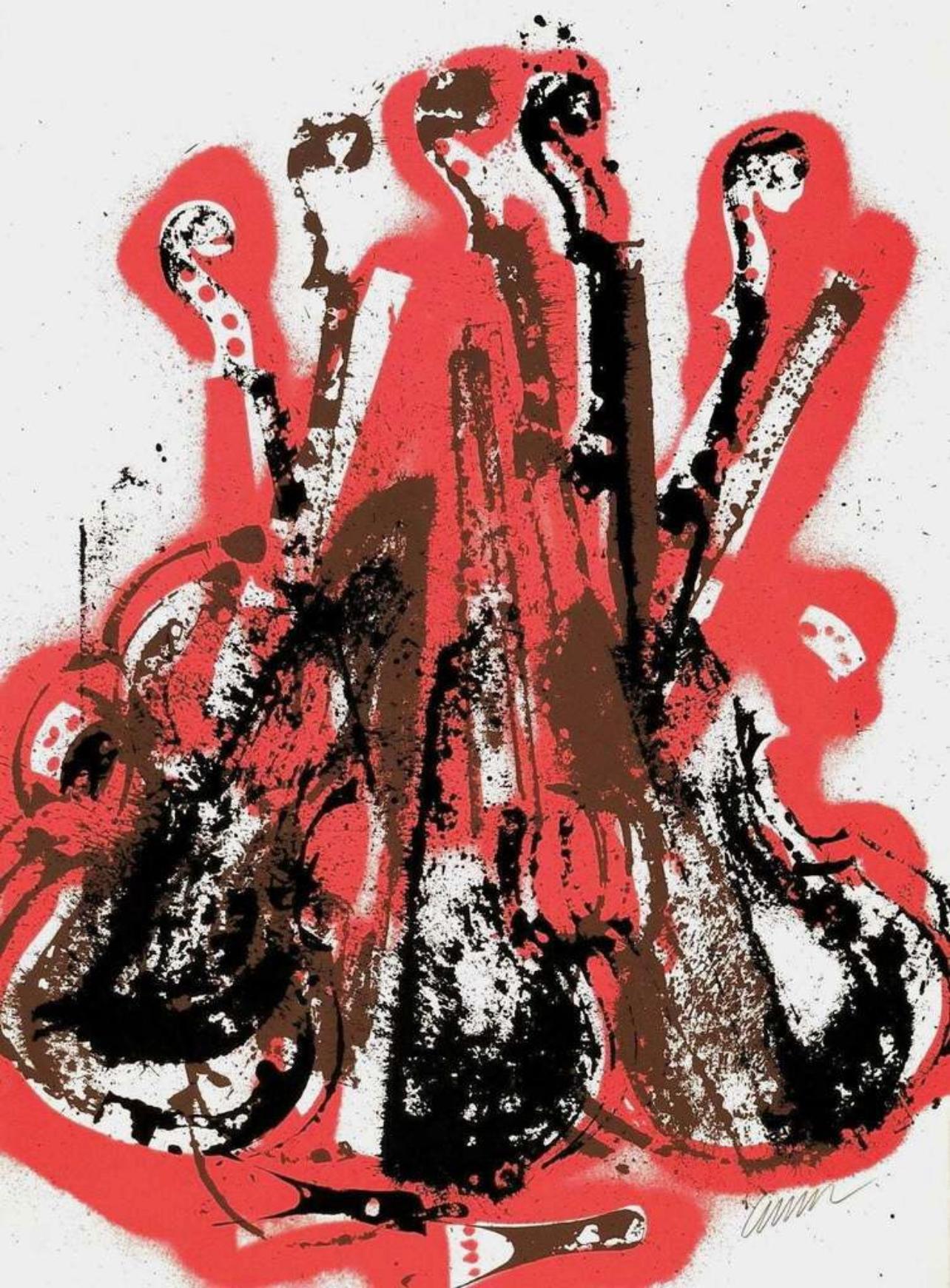 Arman - Arsenic and Old Lace, Silkscreen by Arman For Sale at 1stDibs
