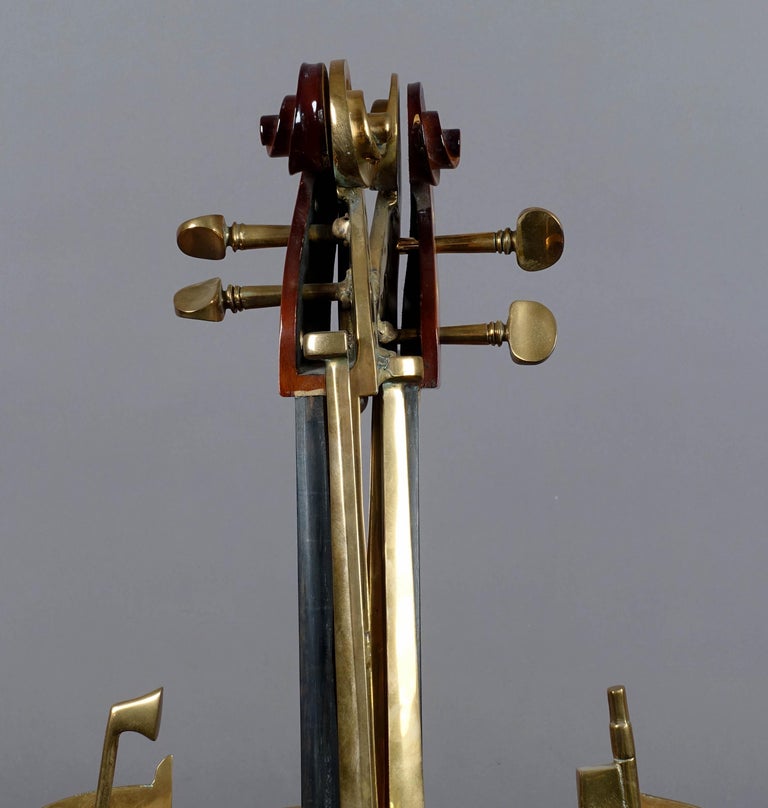 Arman - Arman Wrath of Cello bronze and wood sculpture For Sale at 1stDibs
