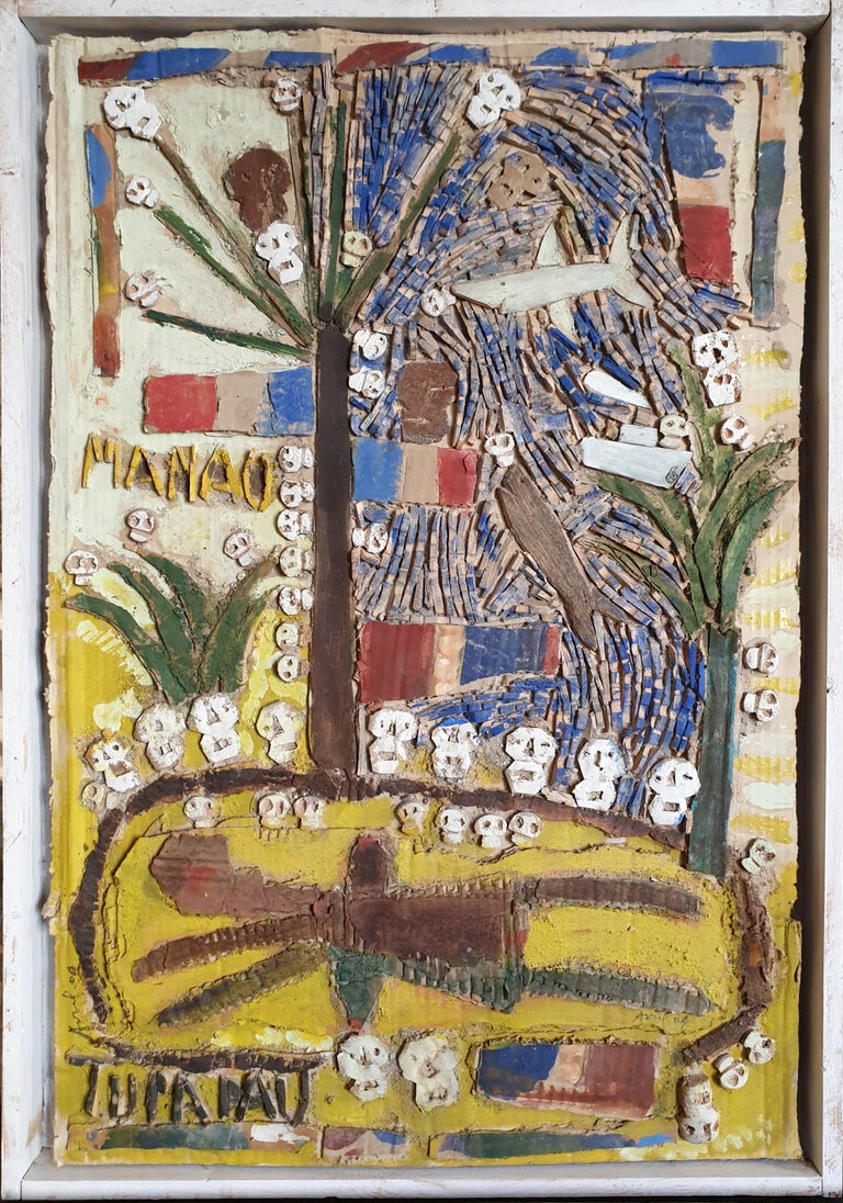 Armand Avril - Colourful Mixed Media Sculptural 'Montage' , Manau ...