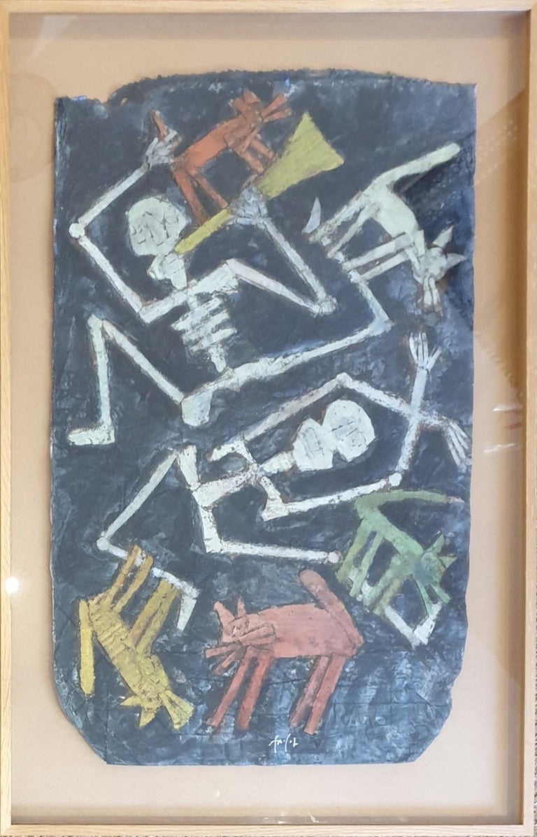 Armand Avril - 'Danse Squelettes'. Abstract Expressionist Montage and ...