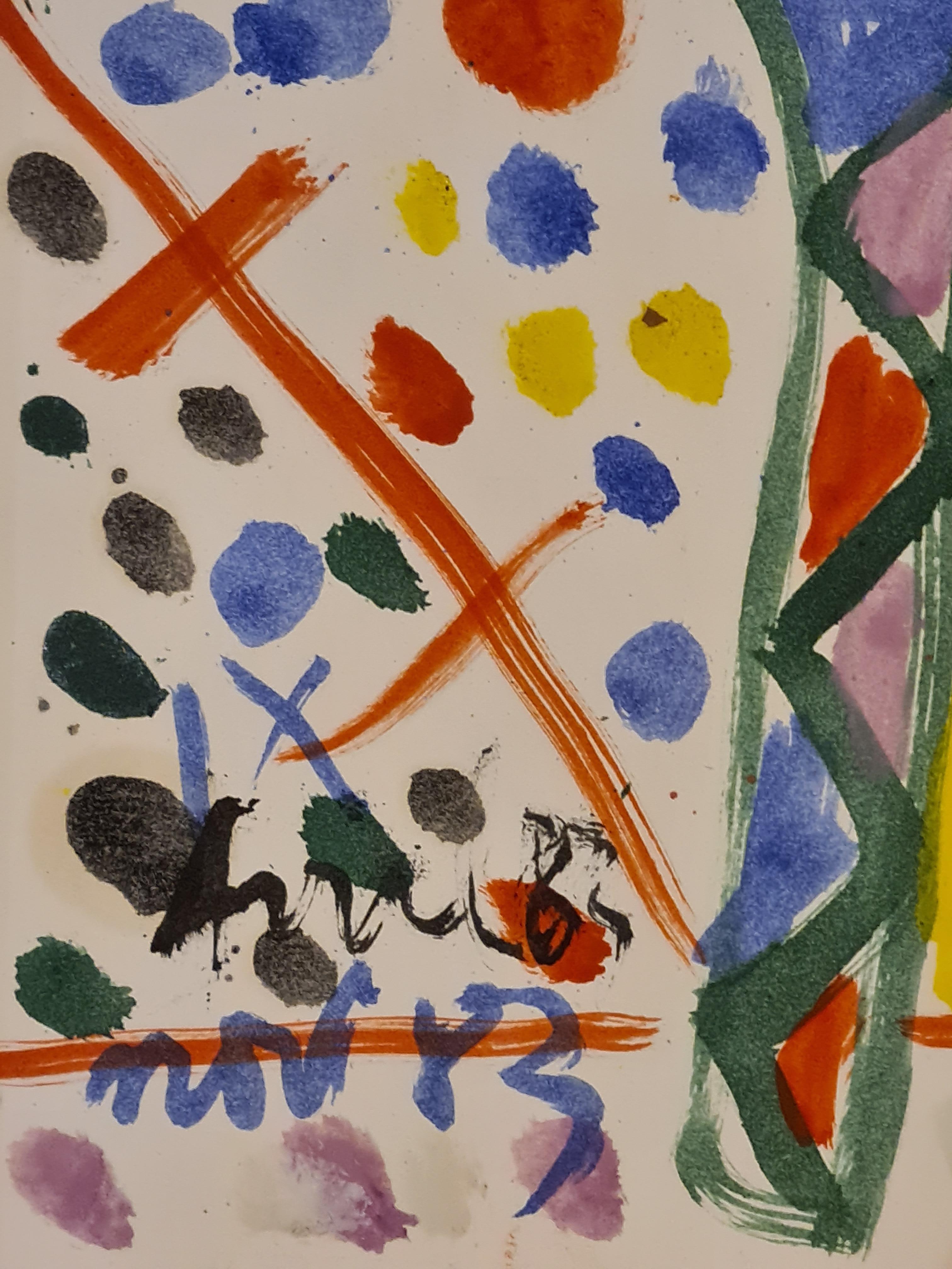Armand Avril - Harlequin, Femme et son Chat For Sale at 1stDibs ...