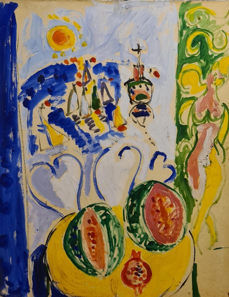 Armand Avril - The Open Window, Nice, South of France at 1stDibs