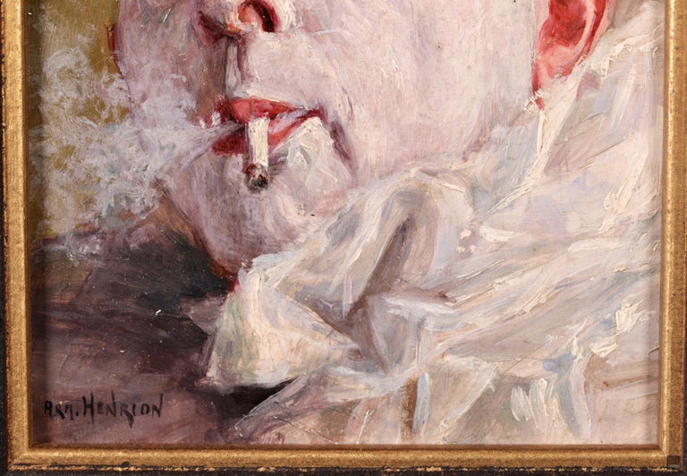 Armand (François Joseph) Henrion - Pierrot au bonnet rouge ...