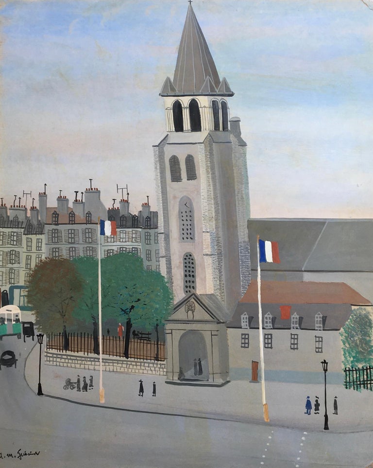 Armand Marie Guerin - Saint-Germain-des-Pres Church, Paris For Sale at ...