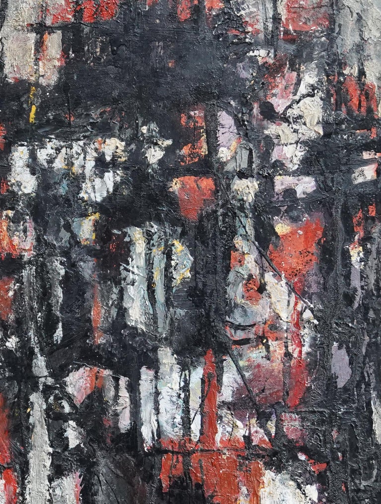Armando Baldinelli - Black White Orange Abstract - Italian/South ...