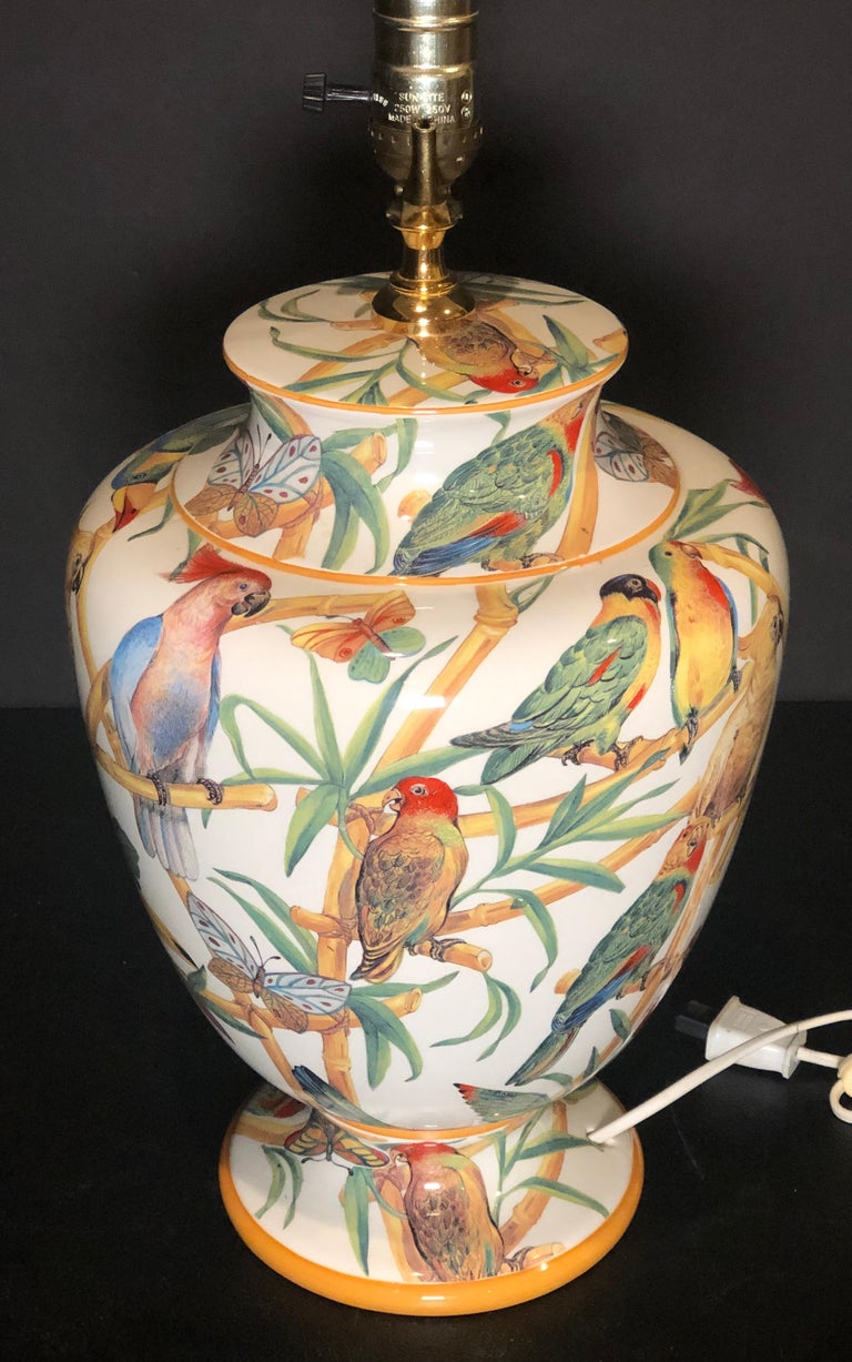 Armando Poggi Firenze Ceramic Lamp at 1stDibs