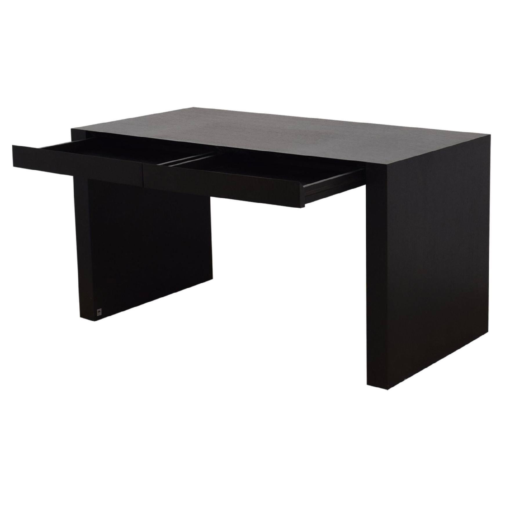 Armani Casa Brown Black Oak Writing Table ‘Paris’ Desk Console, Modern ...