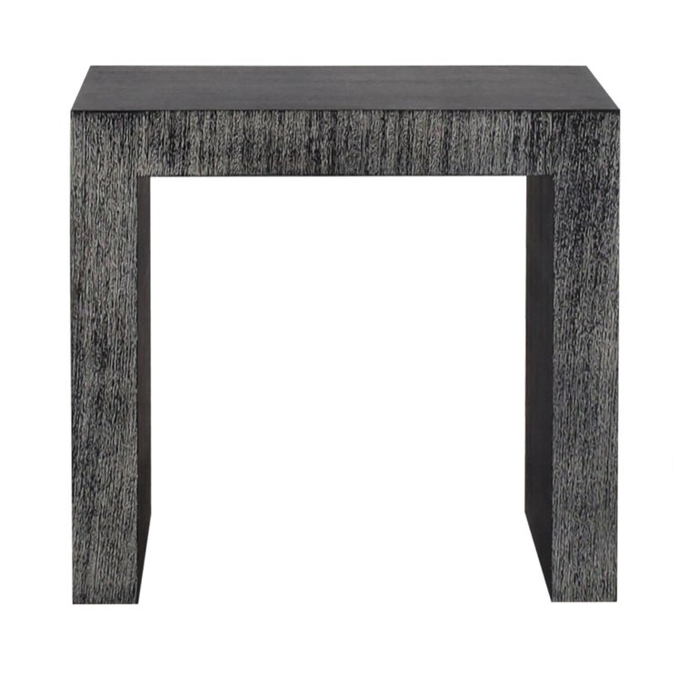 Armani Casa Ebonized Cerused Oak “Paris” Side Table, Minimal Modern ...