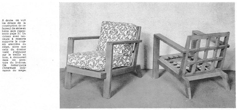 Armchair by Rene Gabriel, 1947 For Sale at 1stDibs