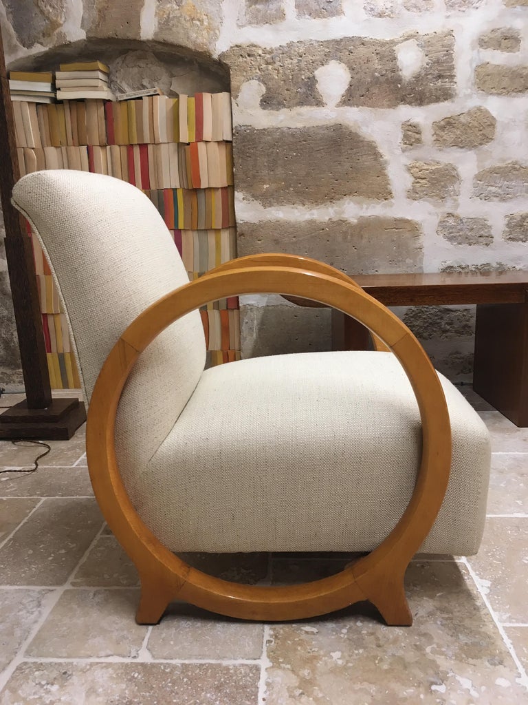 Armchair by Jacques Adnet at 1stDibs