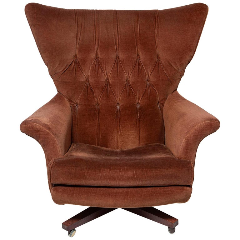 Armchair Wing Swivel Lounge G-Plan 6250R Brown Draylon 1962 James Bond ...