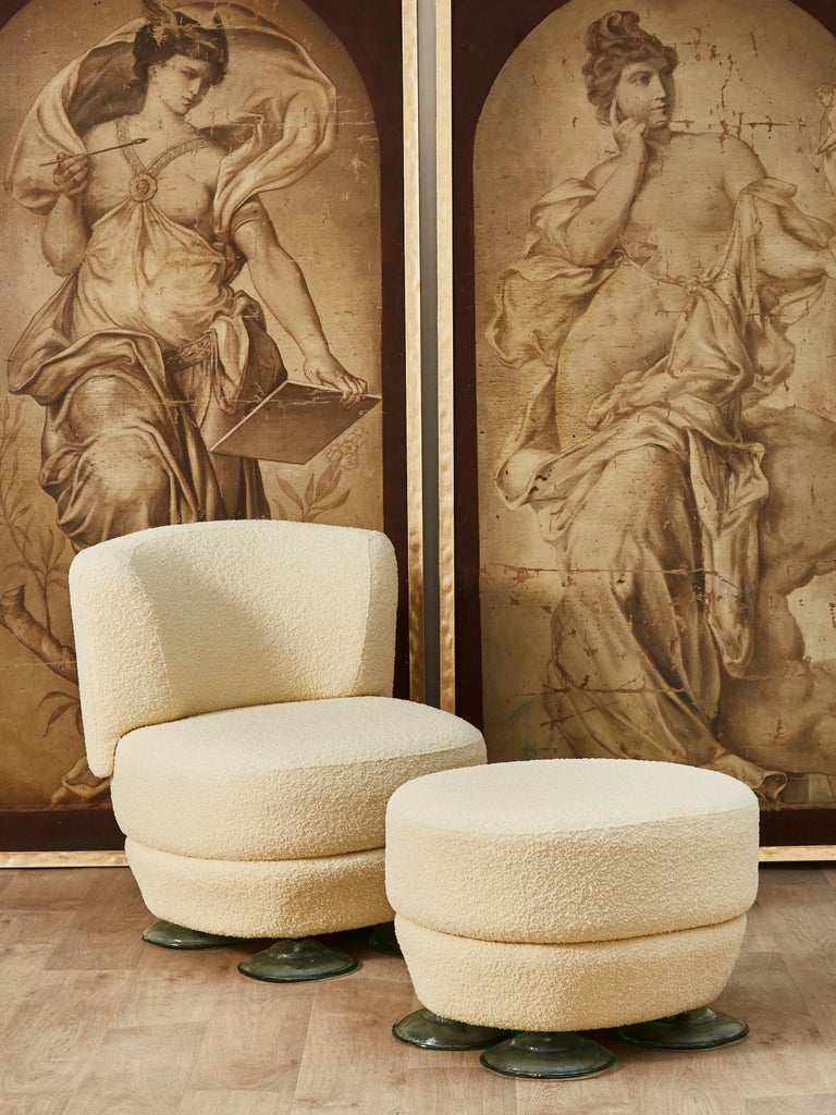 Armchairs and stool by André Putman, 2001 at 1stDibs