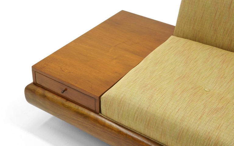 Excellent Armless Sofa with Attached Tables by Adrian Pearsall at 1stDibs