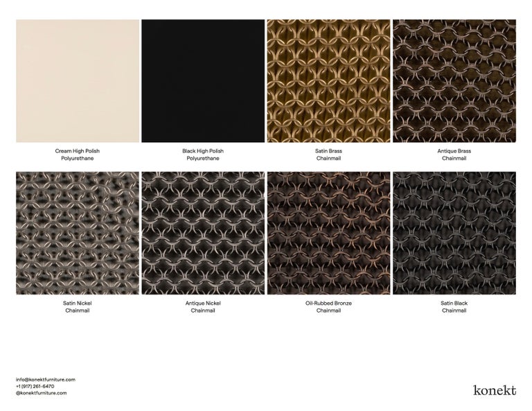 Konekt Armor Bench with High Gloss Finish, Chainmail and COM For Sale ...