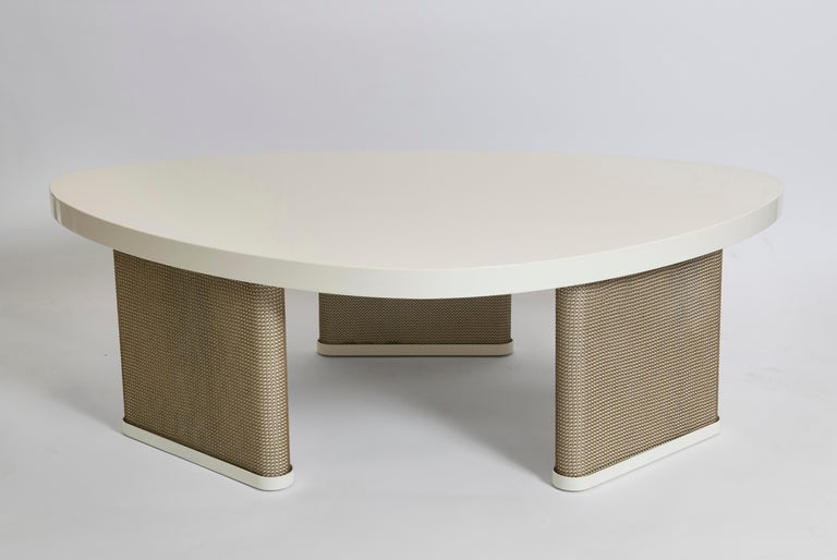 Konekt Armor Coffee Table with High Gloss Finish and Chainmail For Sale ...