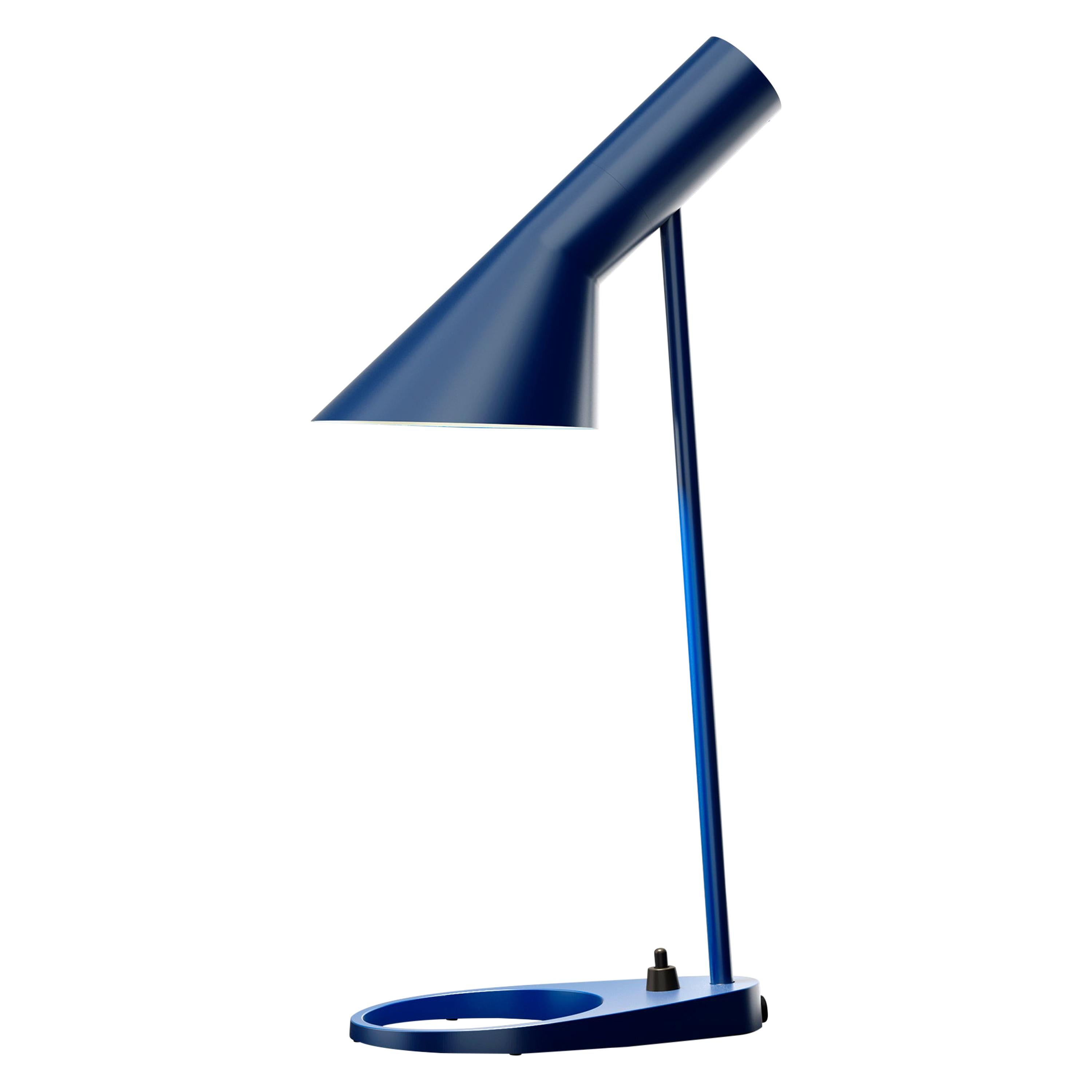 Arne Jacobsen 'AJ Mini' Table Lamp in Midnight Blue for Louis Poulsen ...