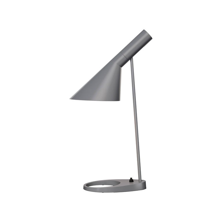 Arne Jacobsen 'AJ Mini' Table Lamp in Pale Petroleum for Louis Poulsen ...