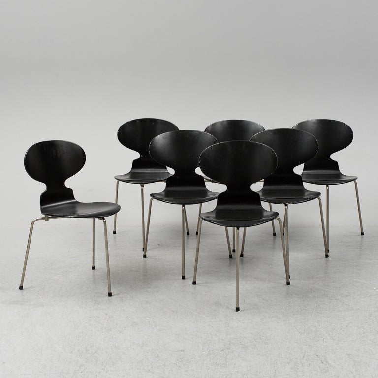 Arne Jacobsen Ant Chairs, Original Set from Early Production, 1952 For ...
