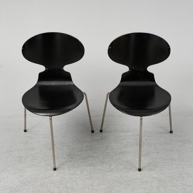 Arne Jacobsen Ant Chairs, Original Set from Early Production, 1952 For ...