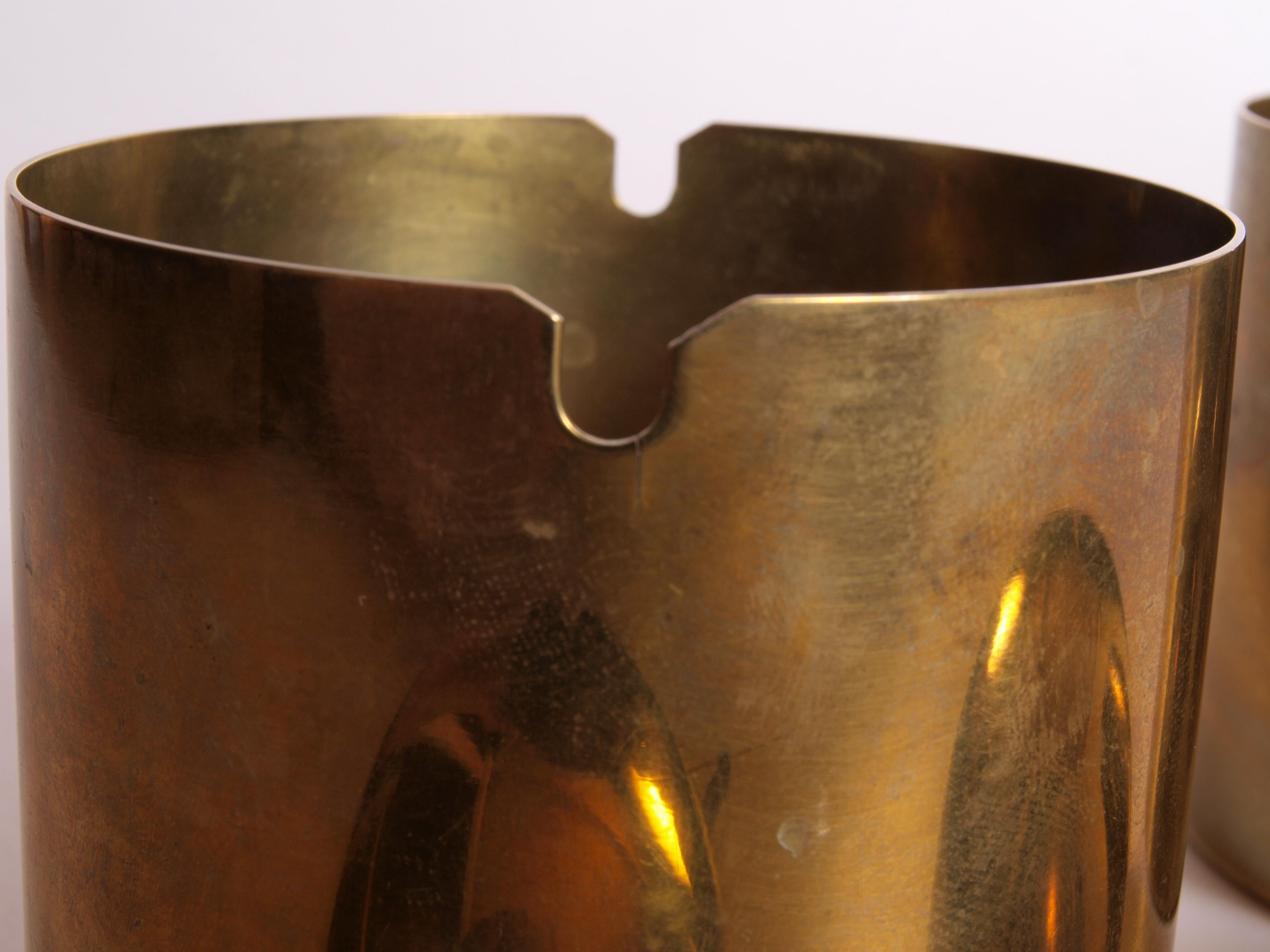 Arne Jacobsen Cylinda Line Ashtrays from Stelton, 1960s For Sale at 1stDibs